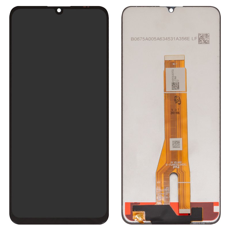 Pantalla LCD puede usarse con Huawei Honor X7a, negro, sin marco, High ...
