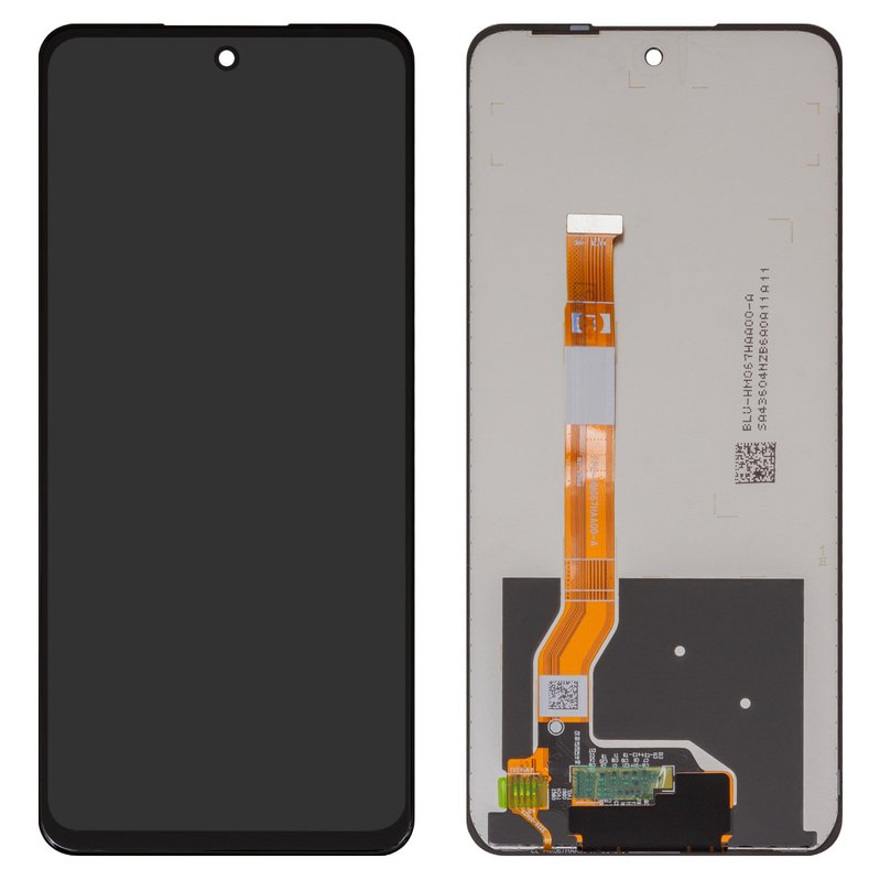 LCD compatible with Realme C65 4G, C65 5G, (black, without frame ...